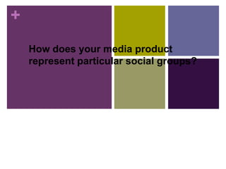 Representation of social groups | PPT