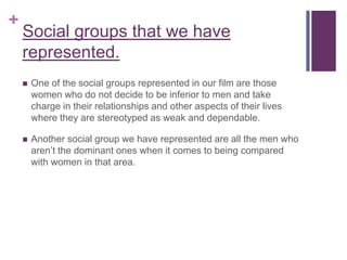 Representation of social groups | PPT