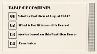 Representation of the Horror of Partition in cinema.pptx