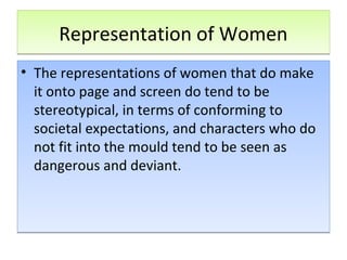 Representation of women | PPT