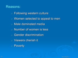 Representation of women in electronic media | PPTX