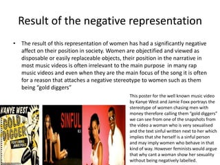 Representation of women in music videos | PPTX