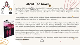 REPRESENTATION OF YOUTH IN CHETAN BHAGAT’S REVOLUTION2020.pptx