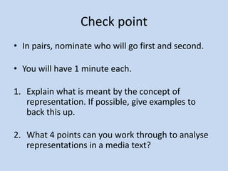Introduction to Representation | PPT