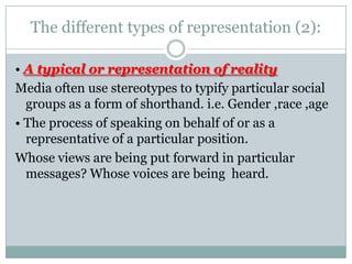 Representation presentation | PPT