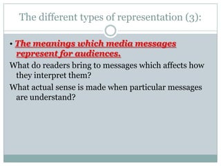 Representation presentation | PPT