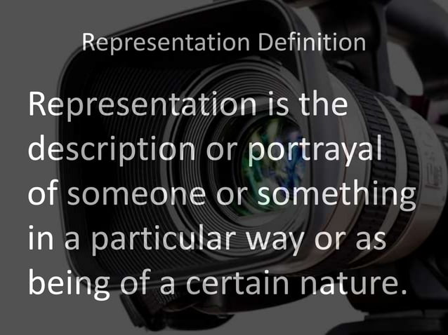 Representation presentation | PPT