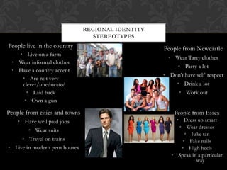 Representations and stereotypes | PPTX | Family and Relationships