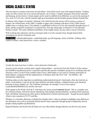 Representations cie – common stereotypes | DOC | Young Adult | Genres