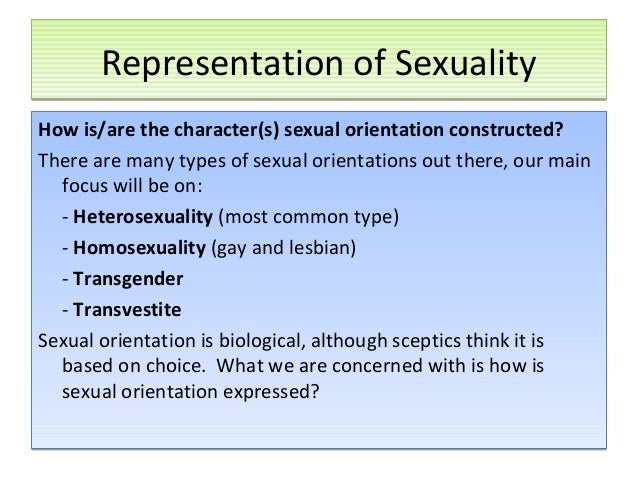 Representation Sexuality