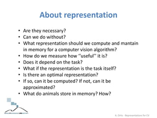 Representations in computer vision | PPT