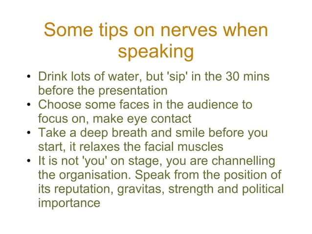 Representing and speaking with authority | PPT