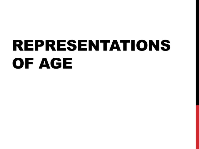 Representations of age | PPT