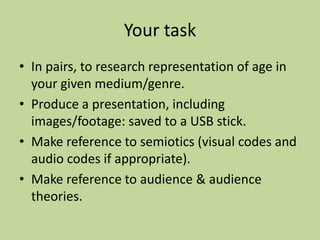 Representations of age | PPTX