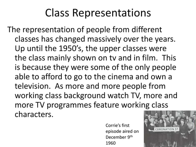 Representations of class | PPT