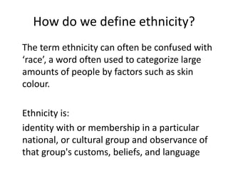 Representations of ethnicity1 | PPTX | Documentary | Genres