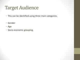 Representation, star, target audience | PPTX