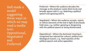 Representation Stuart Hall - Media Studies | PPTX