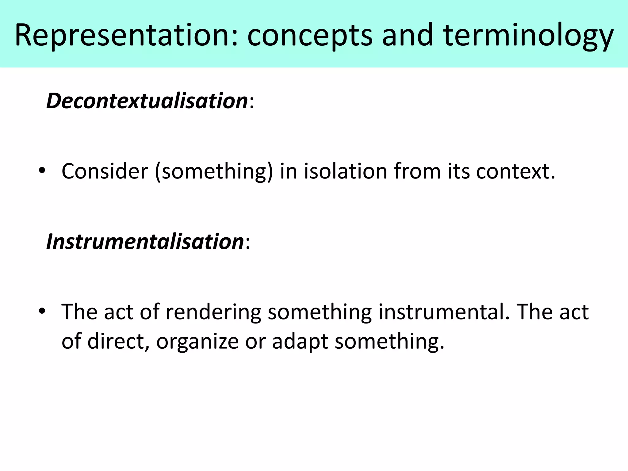 Representation theories | PPT
