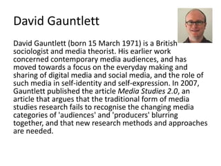 Representation theory in film | PPTX