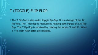 REPRESENTATION TO FLIP-FLOPS CHARACTERISTICS TABLE AND FLIP-FLOPS ...