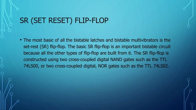 REPRESENTATION TO FLIP-FLOPS CHARACTERISTICS TABLE AND FLIP-FLOPS EXCITATION TABLE.pptx