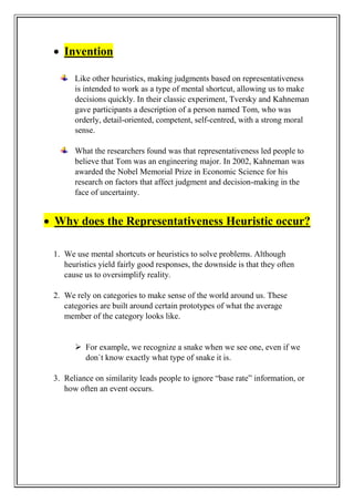 REPRESENTATIVENESS HEURISTIC KANKSHI MALAVI.docx