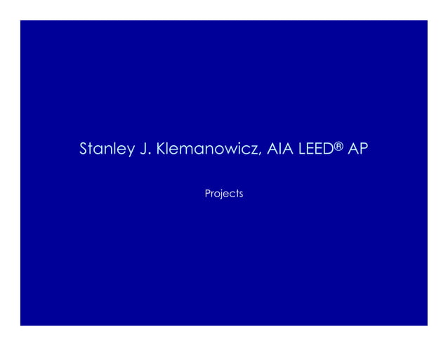 Representative Projects | PPT