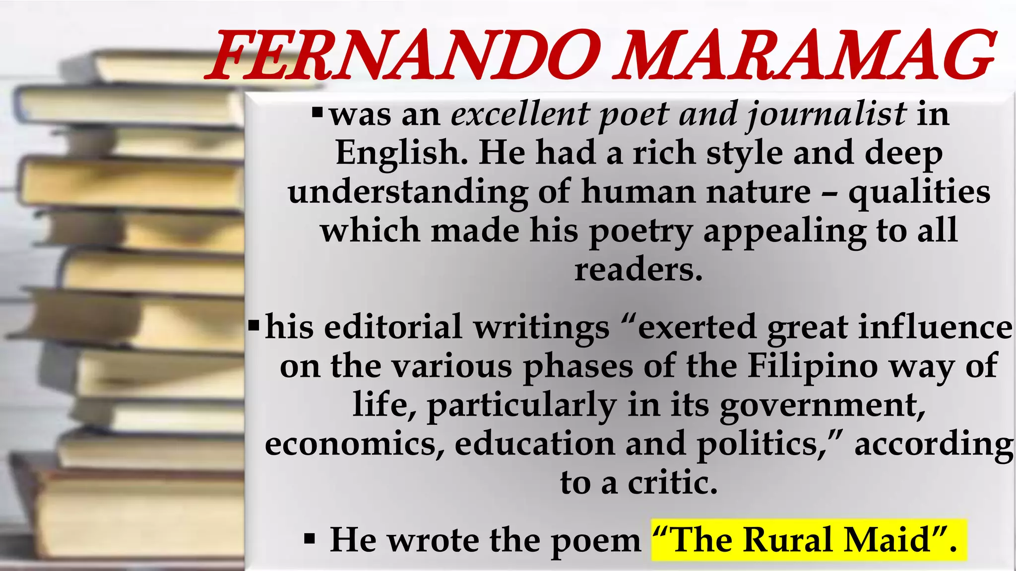 Representative texts and authors from Philippine region Part 1 | PPTX