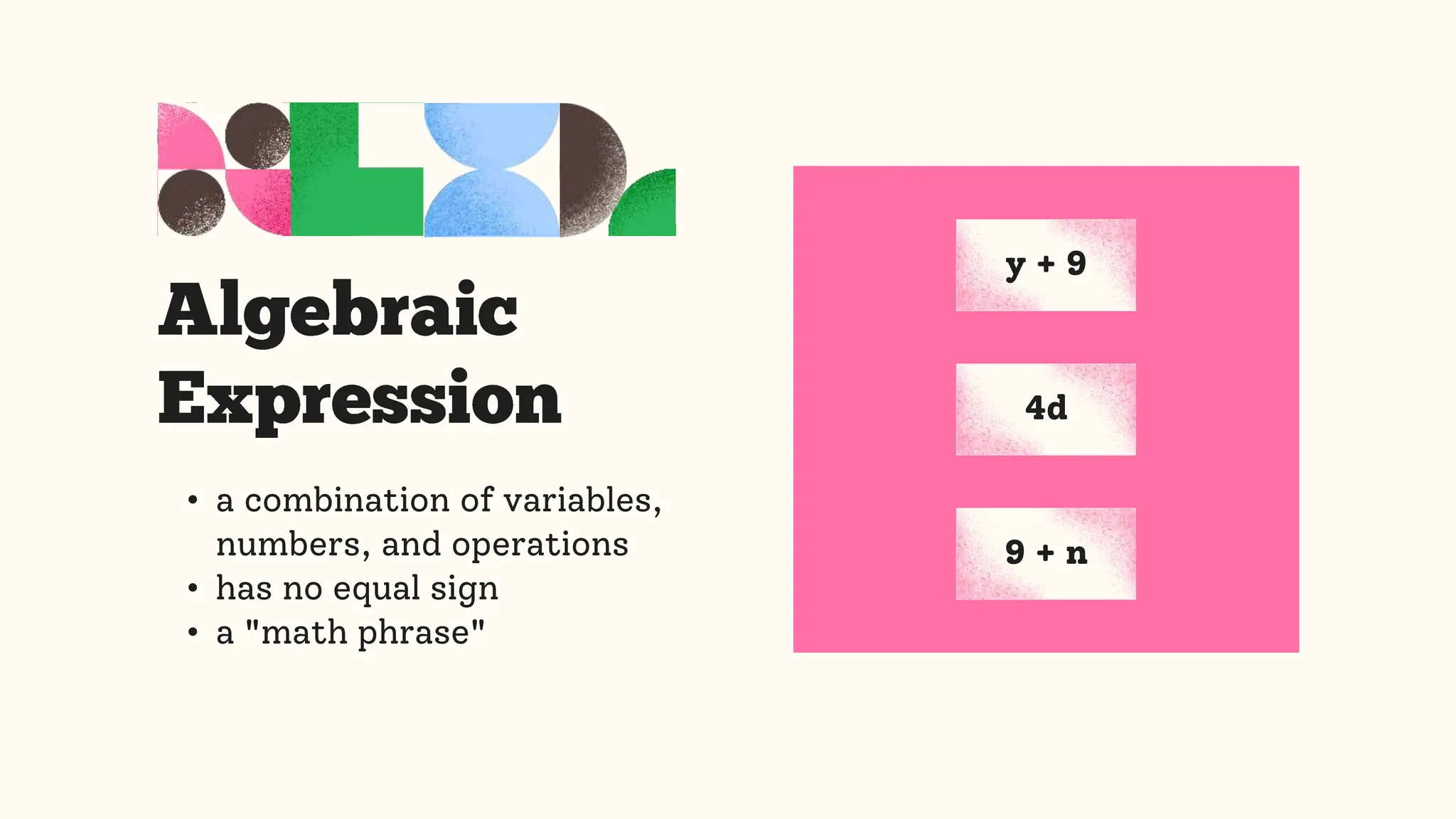 Representing Algebraic Expressions Website.pptx