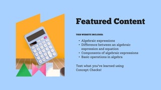 Representing Algebraic Expressions Website.pptx