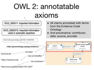 Representing and reasoning with biological knowledge | PPTX