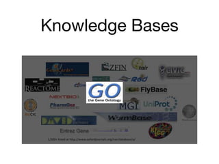 Representing and reasoning with biological knowledge | PPTX | Web Development | Internet