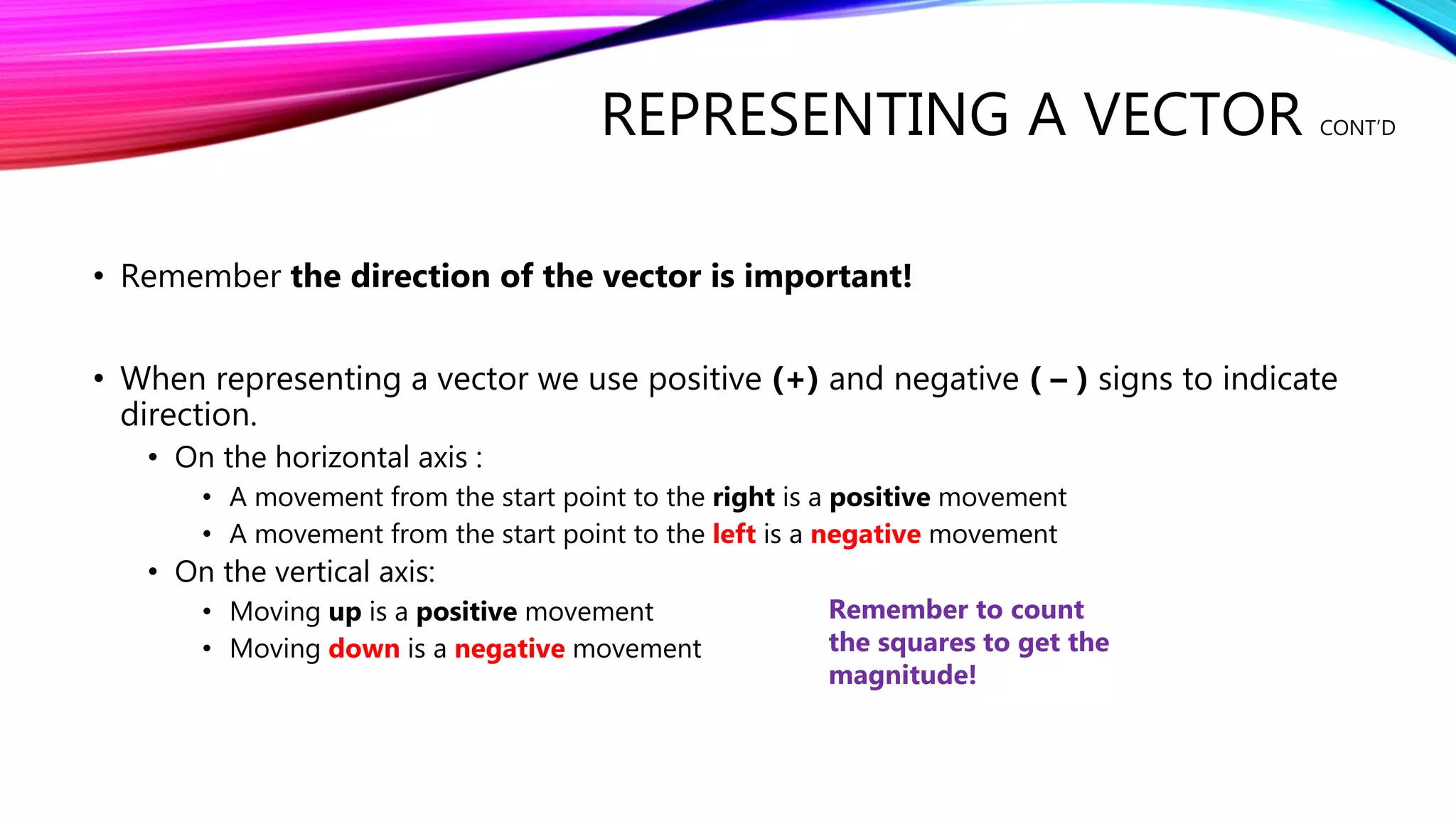 Representing a vector | PPT