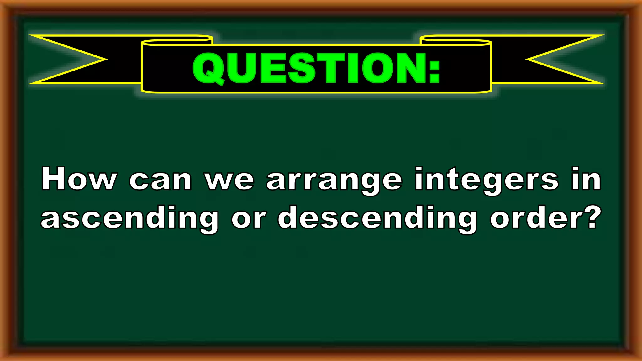 Representing & comparing integers | PPT