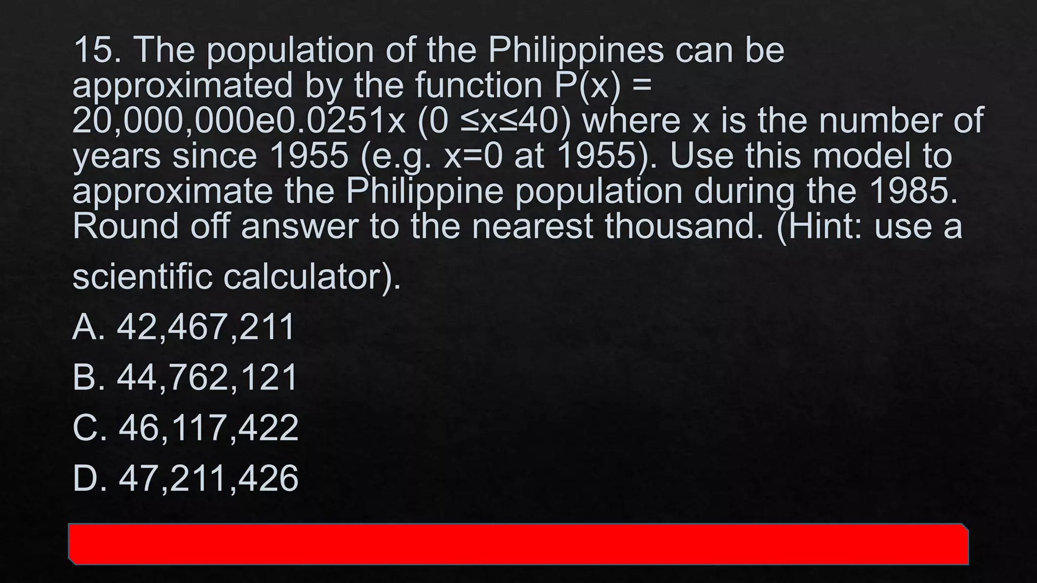 Representing Real-Life Situations Using Exponential Functions | PPTX