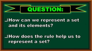 Representing Sets | PPT