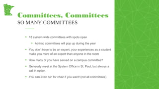 Representing students: Minnesota State committees | PPT