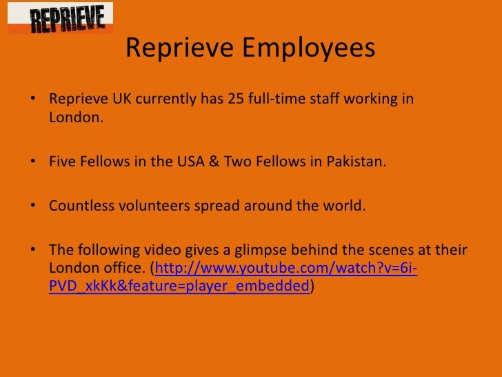 Reprieve Presentation