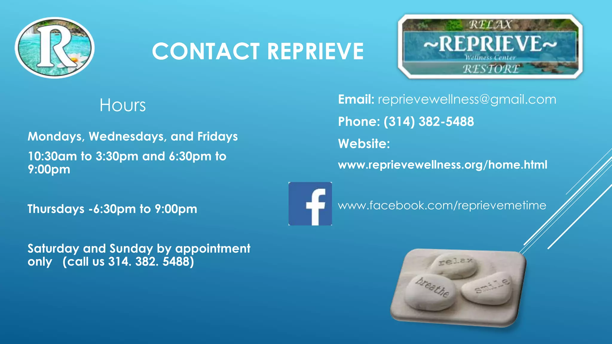 Reprieve overview [autosaved] | PPT