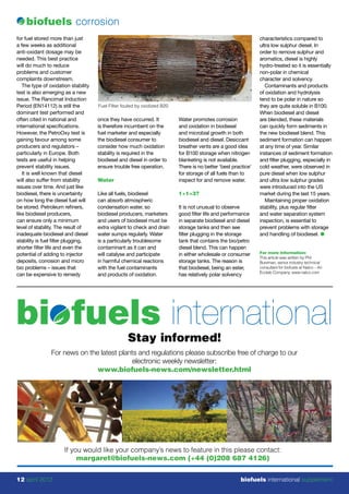 Biodiesel Storage Best Practices | PDF