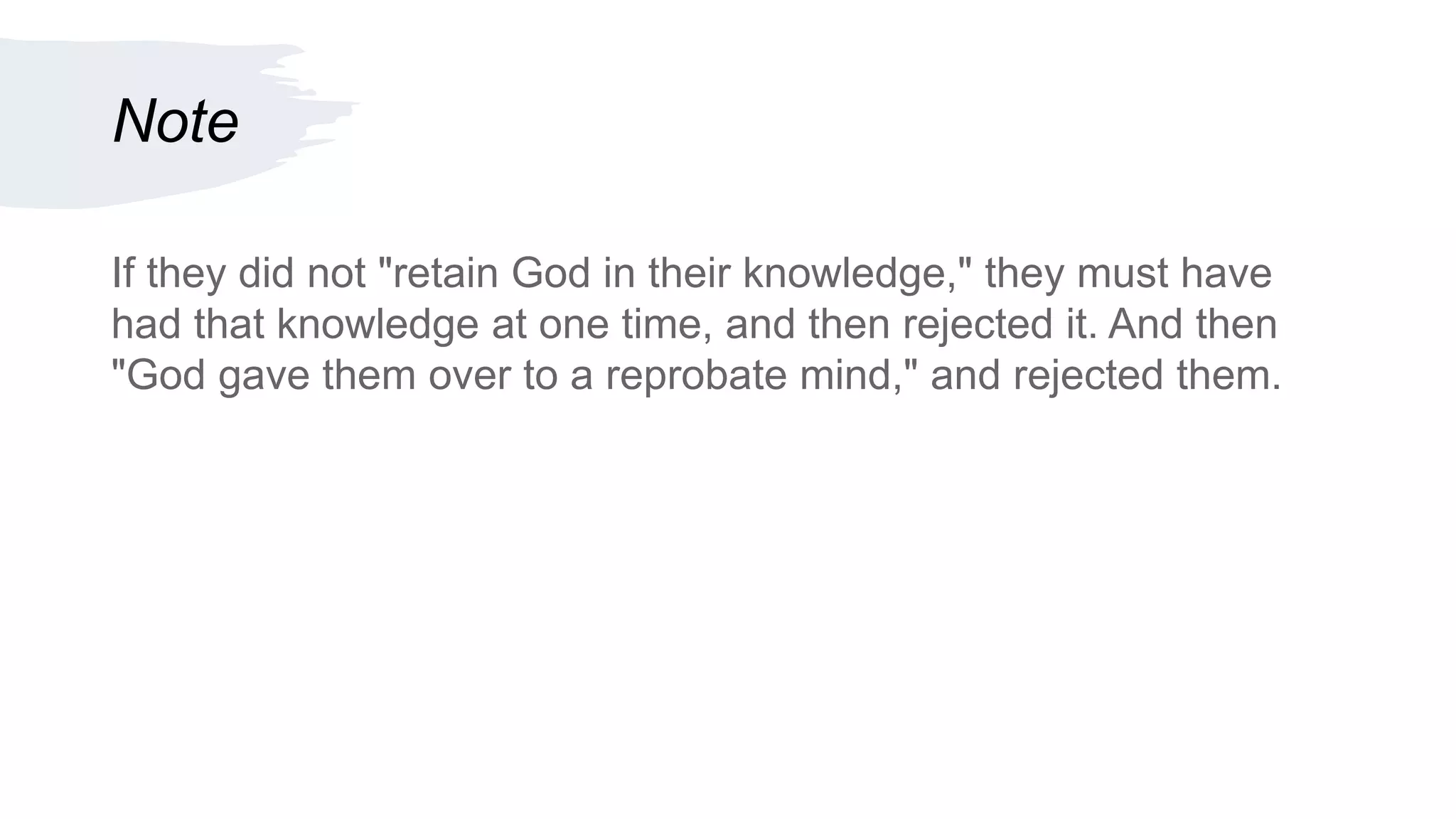 Reprobate Defined | PPT