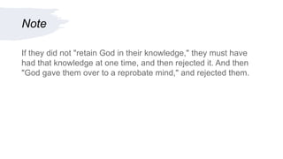 Reprobate Defined | PPSX | Christianity | Religion & Spirituality