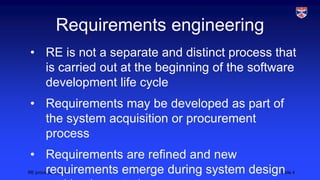 Requirements engineering processes | PPTX | Technology & Computing