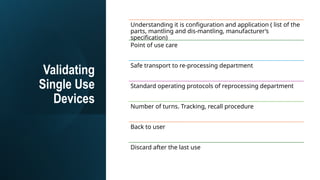REPROCESSING OF SINGLE USE MEDICAL DEVICES.pptx