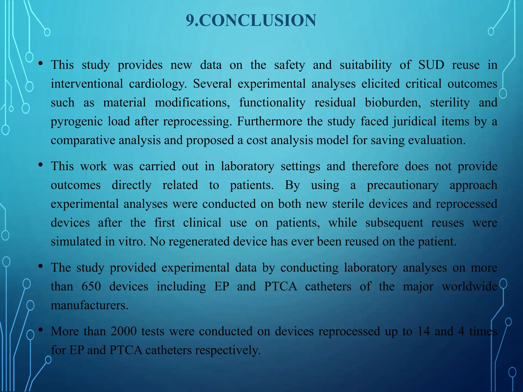 REPROCESSING OF SINGLE USE MEDICAL DEVICES FOR INTERVENTIONAL CARDIOLOGY.pptx | First Aid | Injuries