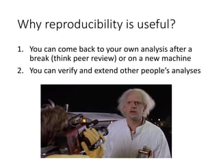Reproducibility and replicability: a practical approach | PPTX
