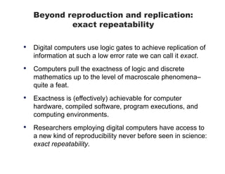 Reproducibility by Other Means: Transparent Research Objects | PPT