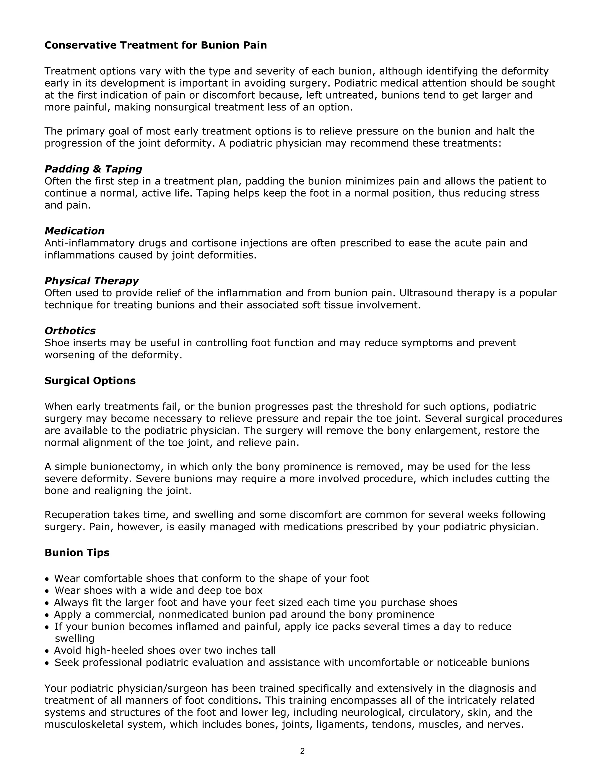 What is a bunion? | PDF