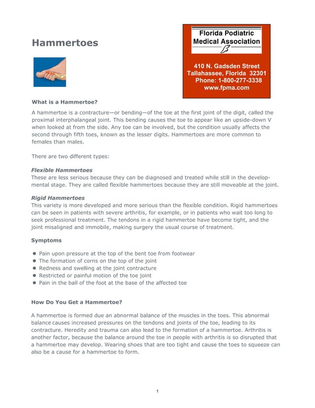 Hammertoes | PDF